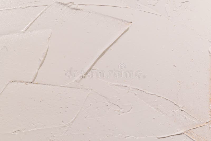 White Paint Texture on the Wall. Rough Strokes of the Master Stock ...