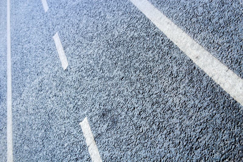 White Painted for Bike Track Asphalt Stock Photo - Image of cyclist ...