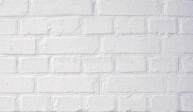 White Painted Brick Wall with Smooth Texture, Suitable for Backgrounds ...
