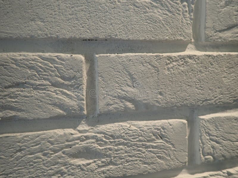 White Painted Brick Wall Texture Stock Image - Image of estate, square ...