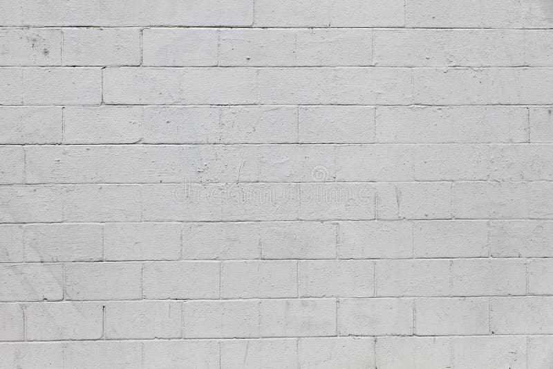 White Painted Cinder Block Wall Background Stock Photo - Image of frame ...