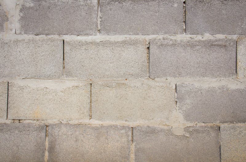 White Painted Concrete Block Wall Stock Photo - Image of brightly ...