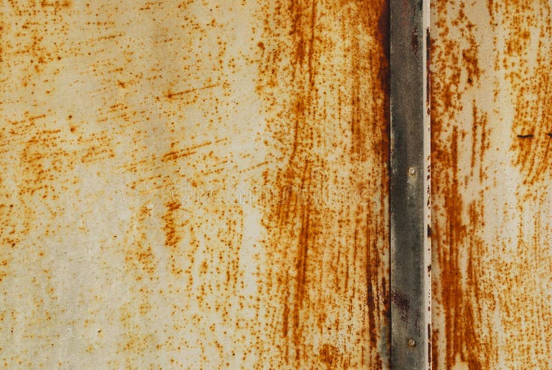 White Rust Metal Decayed Crumpled Sheet Wide Background. Weathered Iron ...