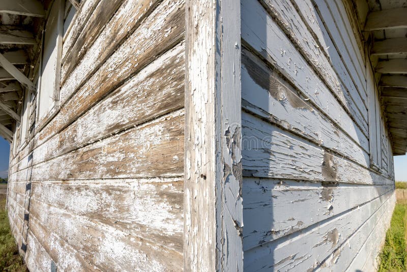 White Painted and Peeling Building Walls Stock Image - Image of ...