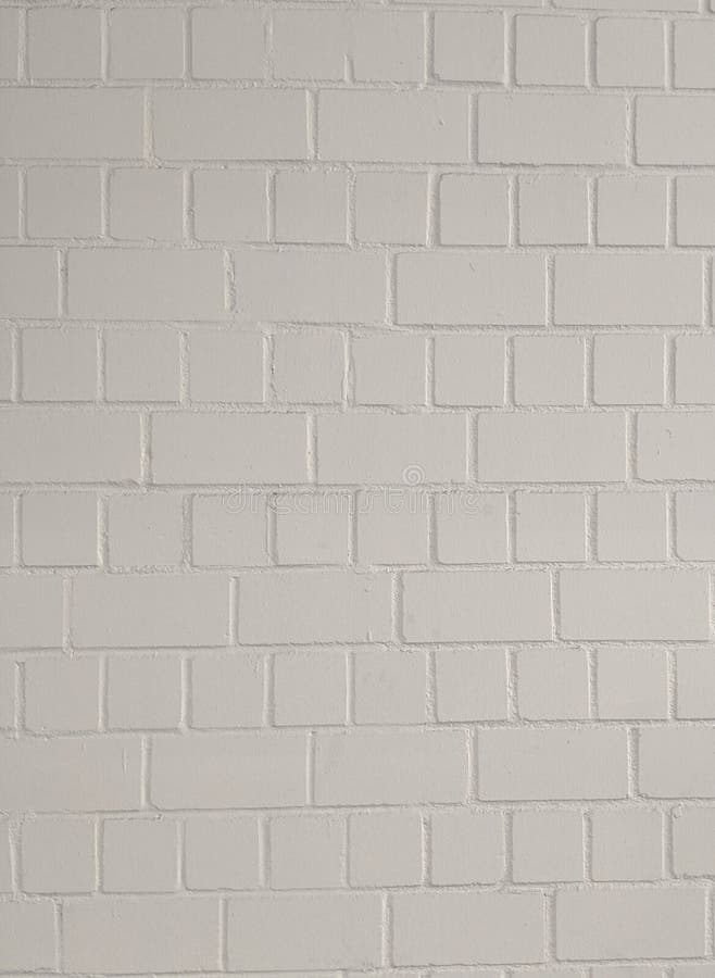 White Painted Smooth Brick Wall, for Texture or Background Material ...