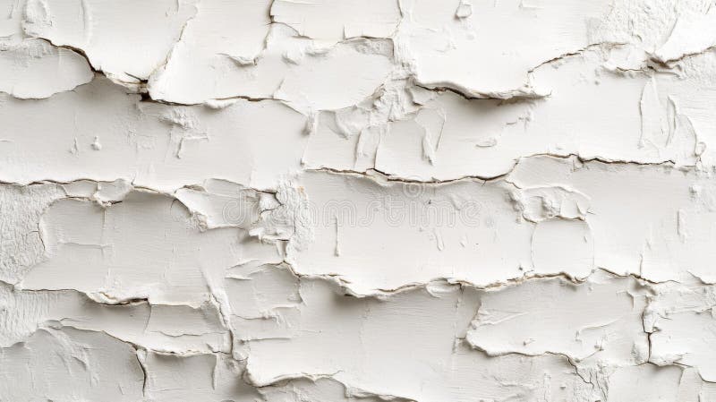 White Painted Wood Showing Extensive Cracking and Damage Stock ...