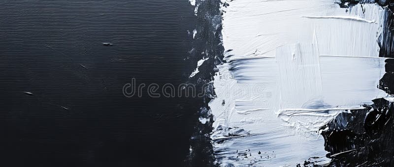 A White Painting Contrasts with a Textured Black Wall in a Line Drawing ...