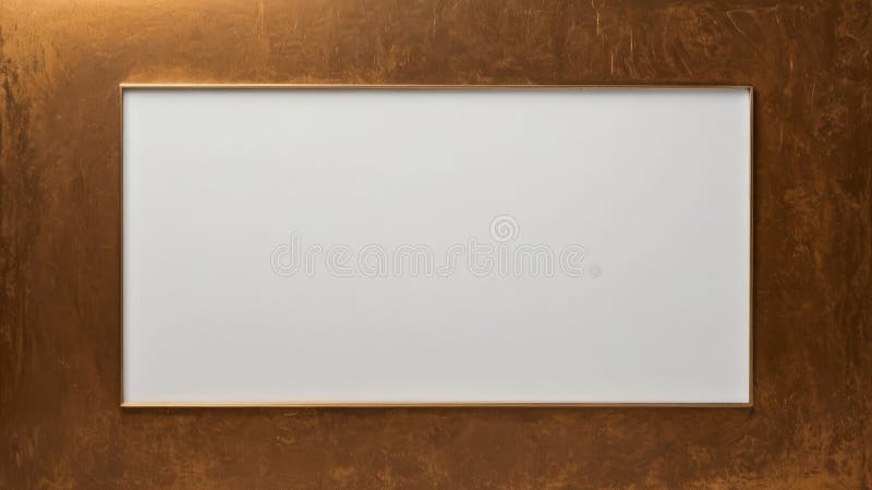 White Panel on a Bronze Textured Frame, Blending Modern and Classic ...