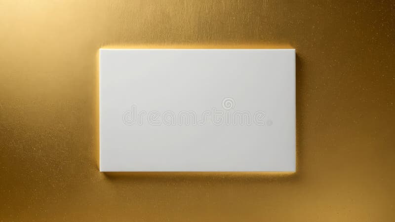 White Panel on a Gold Background, Emphasizing Modern Elegance and ...