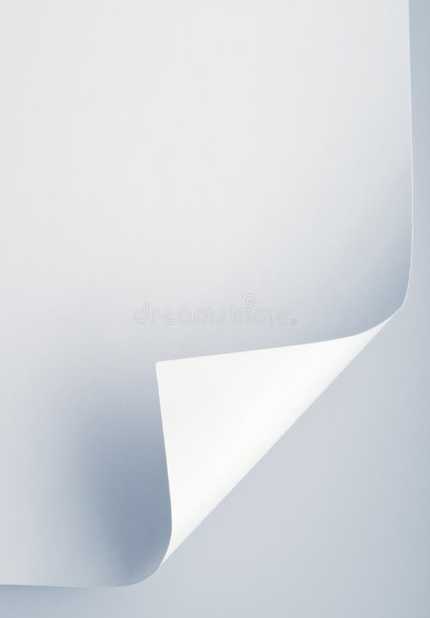 Paper with curled edge stock photo. Image of document - 7720212