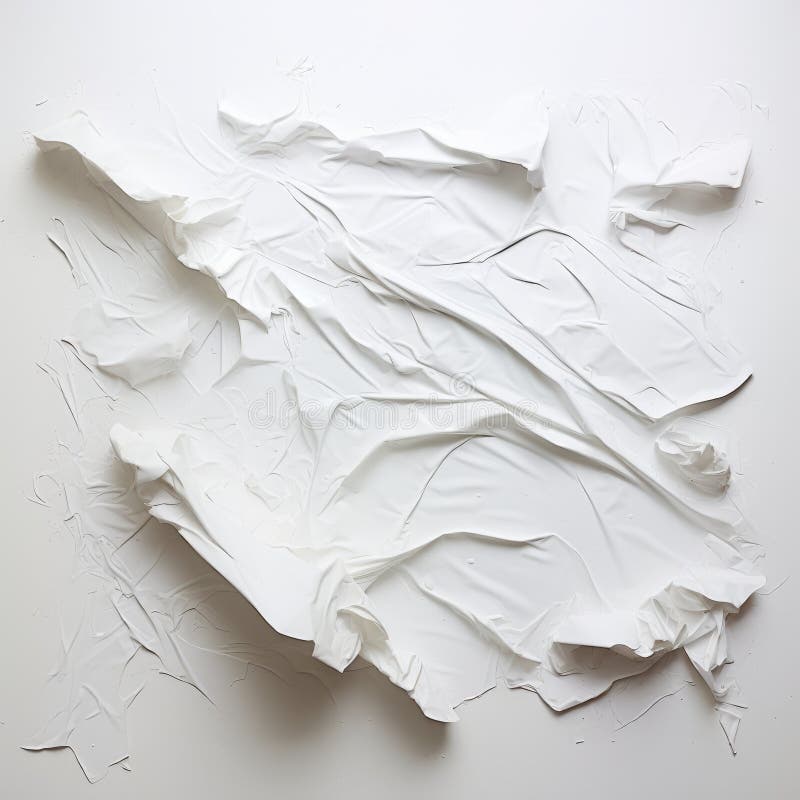 White Paper Art: Distorted and Fractured Canvas Impact Stock ...