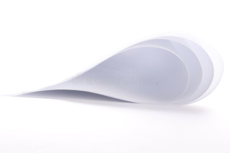 White Paper on White Background, High Key Exposure, Highly Abstract ...