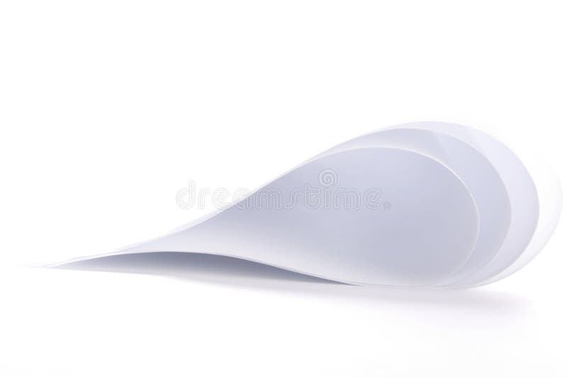 White Paper on White Background, High Key Exposure, Highly Abstract ...