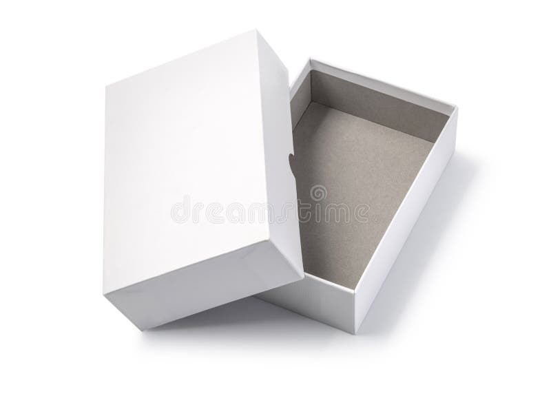 White box opening stock photo. Image of container, delivery - 25789796
