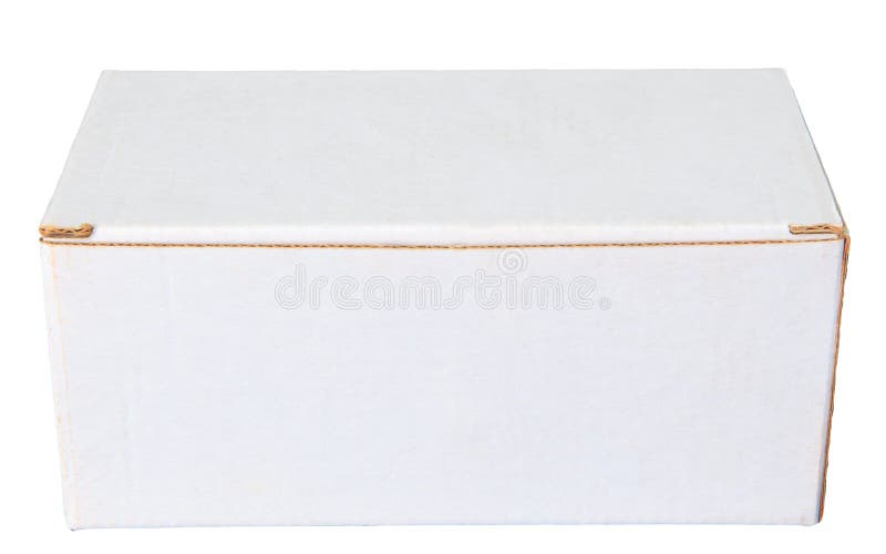 White Paper Box Made Frome Recycle Paper Stock Image - Image of ...