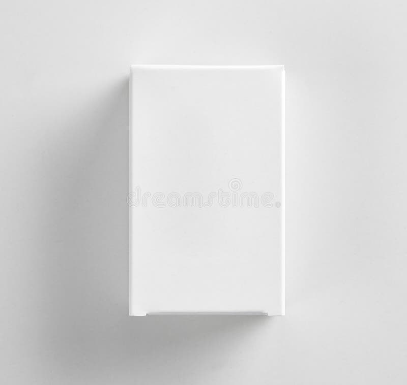 White paper box stock photo. Image of single, packing - 120529282