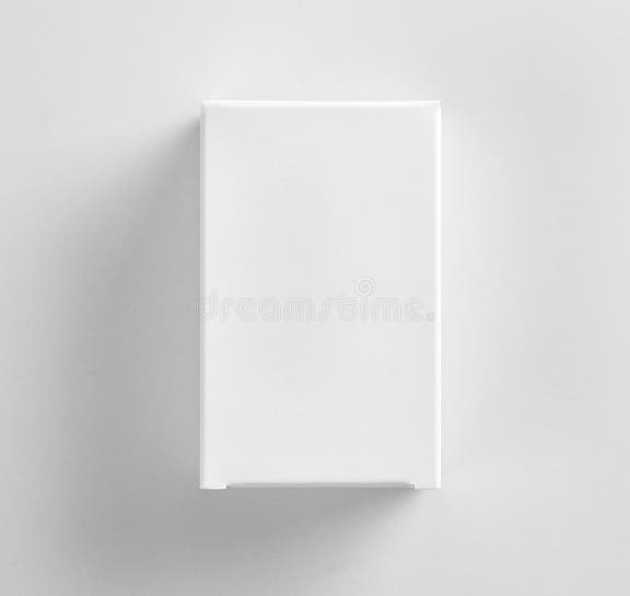 White paper box stock photo. Image of single, packing - 120529282