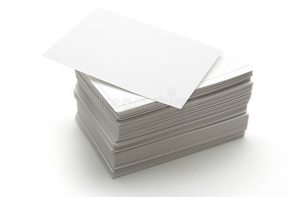 White paper cards stock photo. Image of detail, order - 25312420