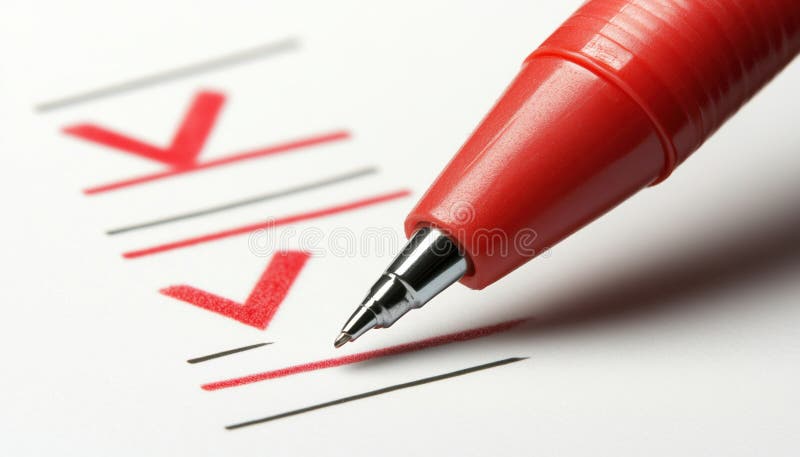 White Paper with Check Boxes Stock Image - Image of form, document ...