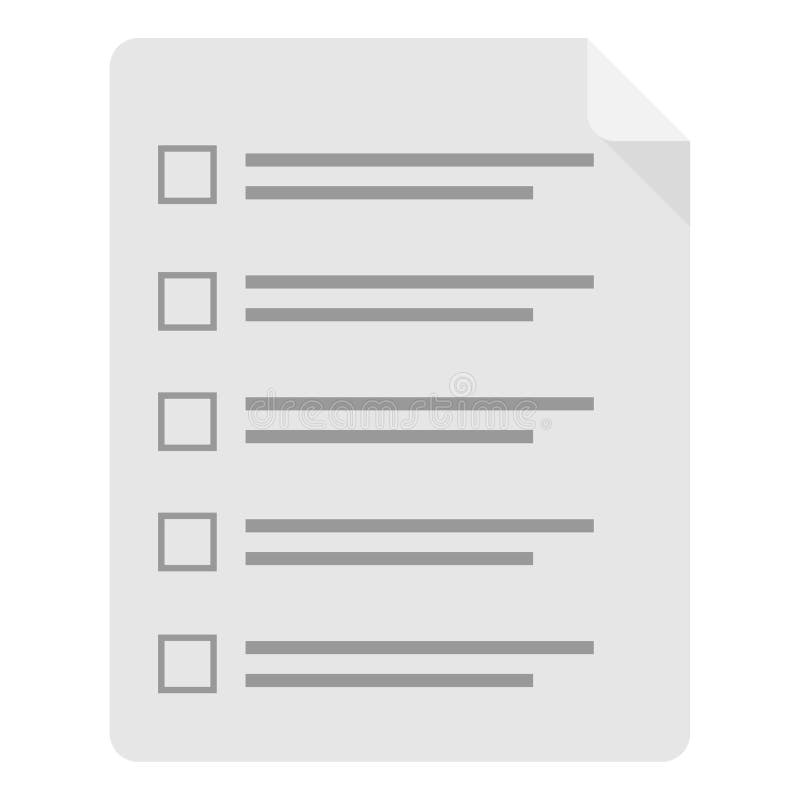 Check Boxes for Survey or Questionnaire Stock Illustration ...