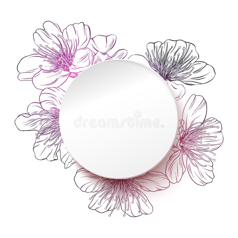 White Paper Circle Background Stock Vector - Illustration of ...