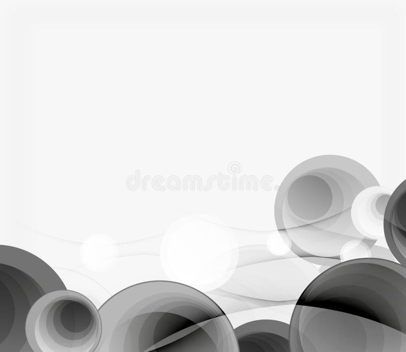 White Paper Circles, Round Shapes Textured Background Stock Vector ...