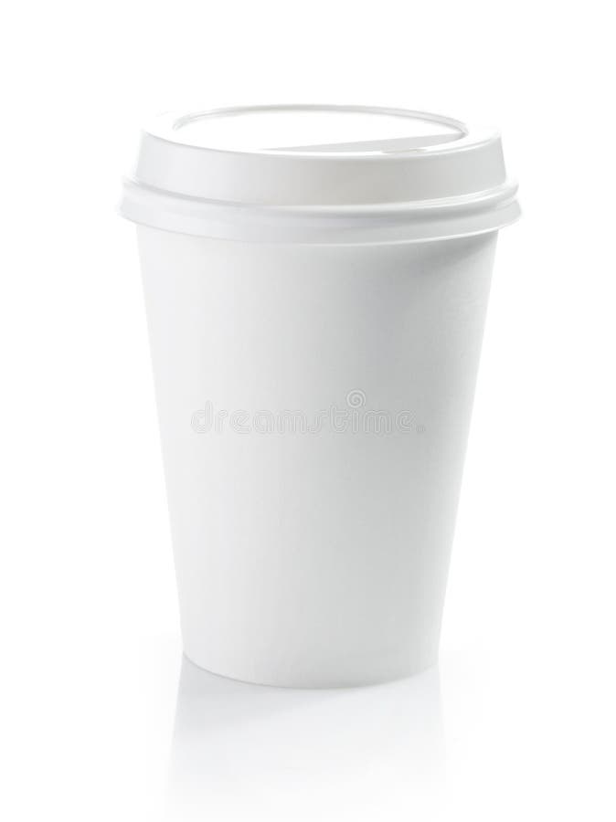 White paper coffee cup stock photo. Image of coffee, isolated - 91370838