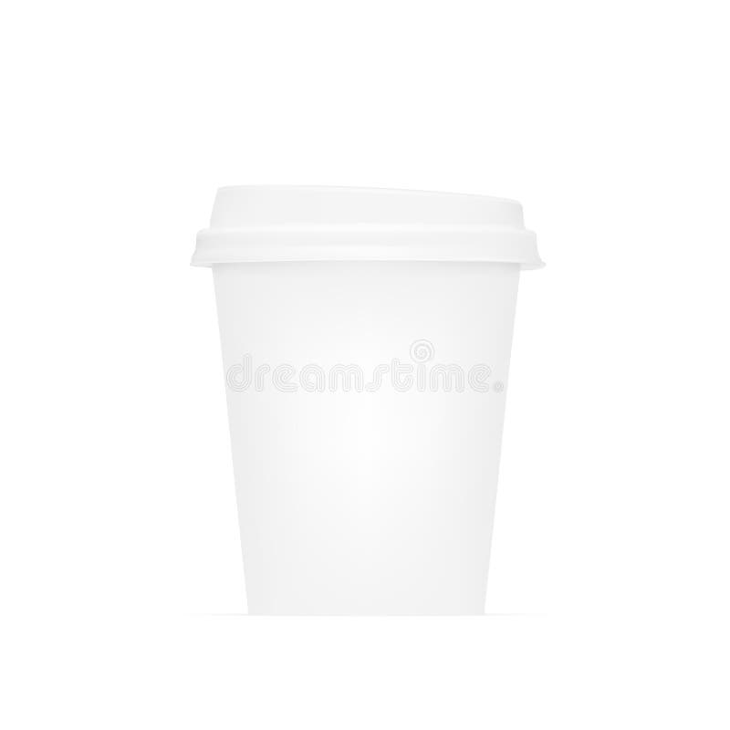 White Paper Coffee Cup Template Stock Vector - Illustration of ...