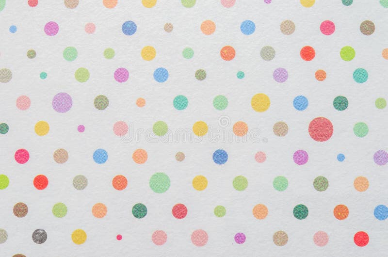 White Paper with Colorful Dot Pattern Stock Photo - Image of multi ...