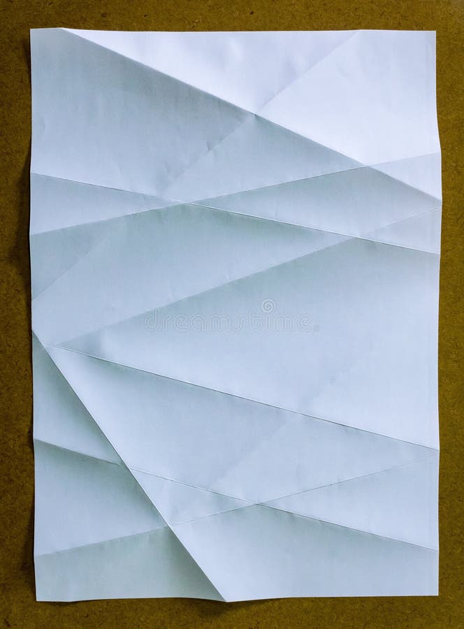 White paper with crease stock image. Image of relievo - 96033887