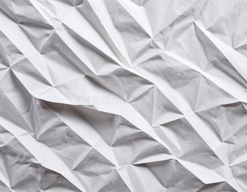 White Blank Crumpled Wrinkled Paper Sheet Texture Pattern Creative ...