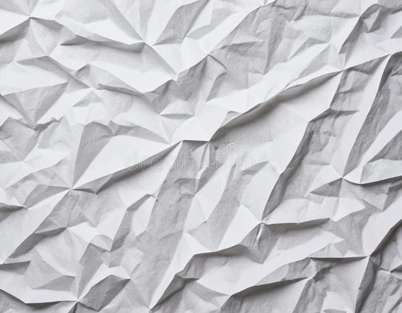 White Blank Crumpled Wrinkled Paper Sheet Texture Pattern Creative ...