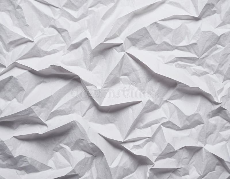 White Blank Crumpled Wrinkled Paper Sheet Texture Pattern Creative ...