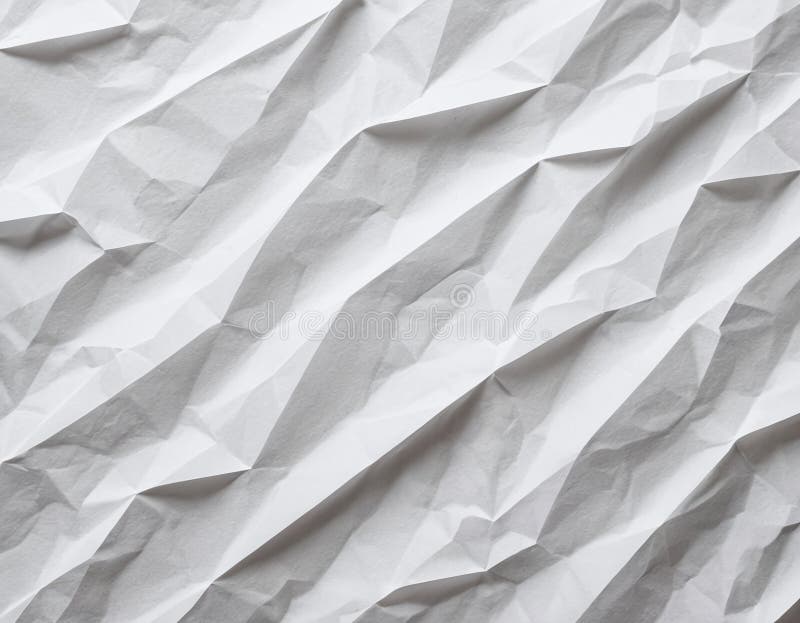 White Blank Crumpled Wrinkled Paper Sheet Texture Pattern Creative ...
