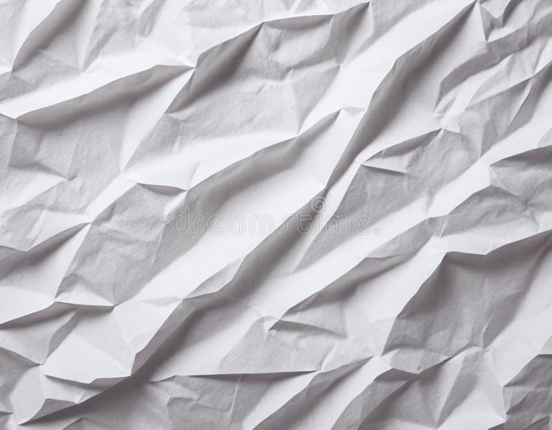 White Blank Crumpled Wrinkled Paper Sheet Texture Pattern Creative ...