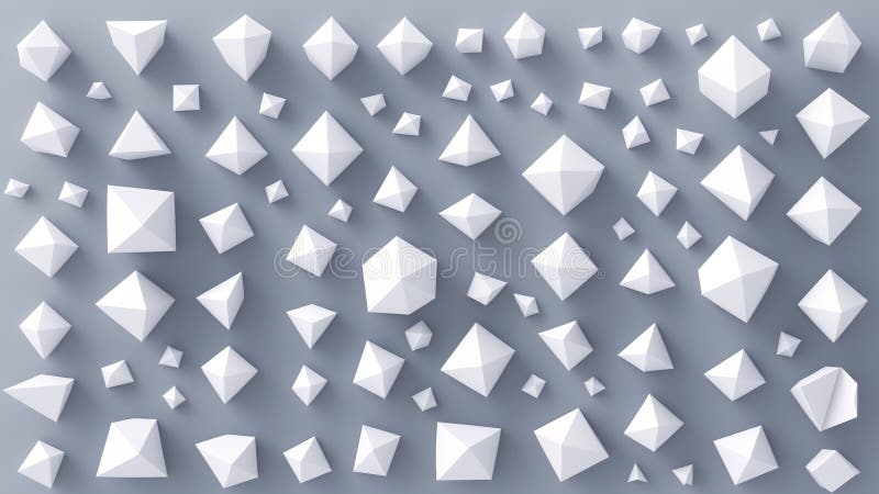 White Paper Cubes on a Gray Background Stock Illustration ...