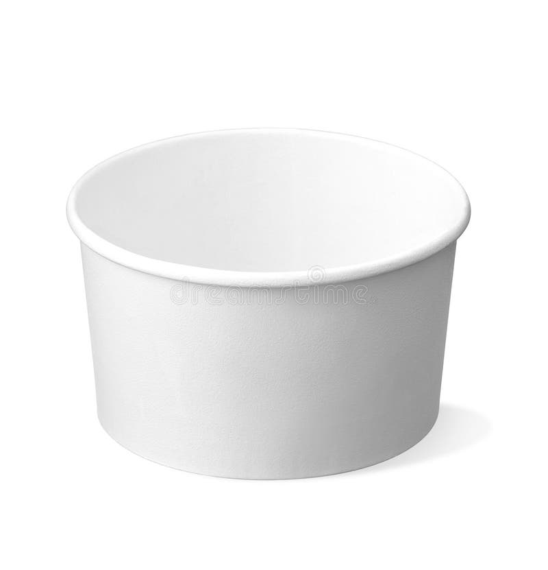 White Paper Cup with Clipping Path Isolated on White Stock Image ...