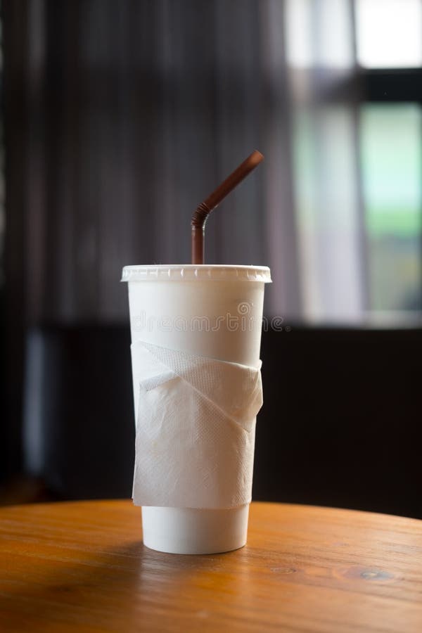 White Paper Cup with Drinking Straw Stock Photo - Image of lifestyle ...