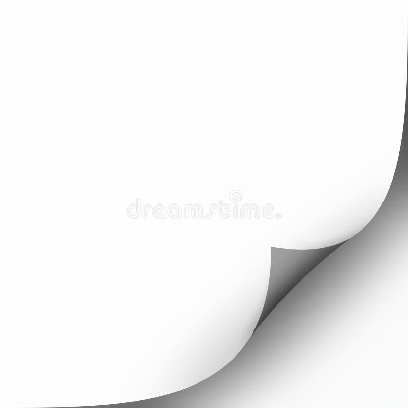 White paper curl stock image. Image of layout, cover - 23770829