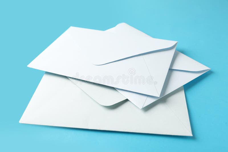 Set of Paper Envelopes Isolated. Banner Design Stock Photo - Image of ...