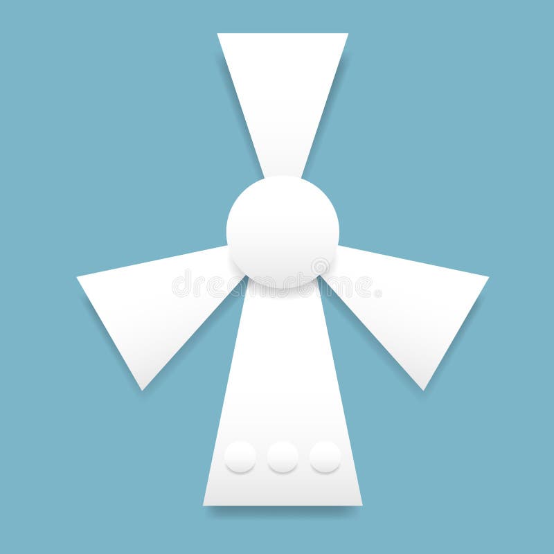 White paper fan stock vector. Illustration of electrical - 51873148