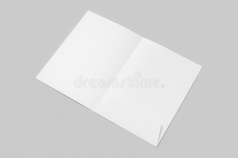 White Paper File Folder Mockup., Inside Stock Image - Image of office ...