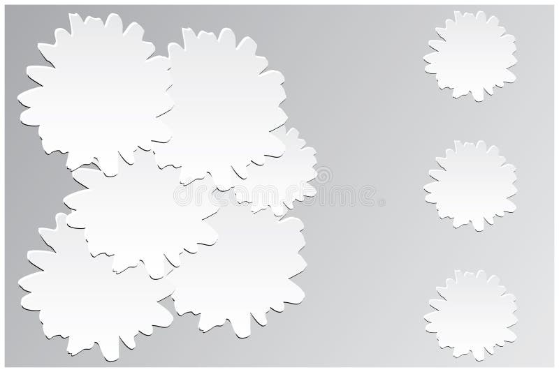 White Paper Flower Vector Design Stock Vector - Illustration of ...