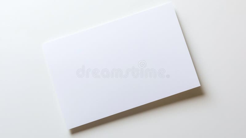 White Paper. A4-format Realistic Blank Paper Note Template Full Depth ...