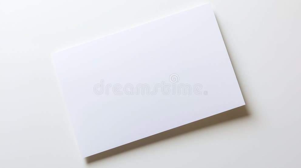 White Paper. A4-format Realistic Blank Paper Note Template Full Depth ...