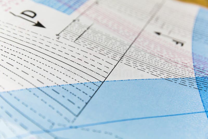 White Paper with Guides for Textiling Stock Image - Image of ...