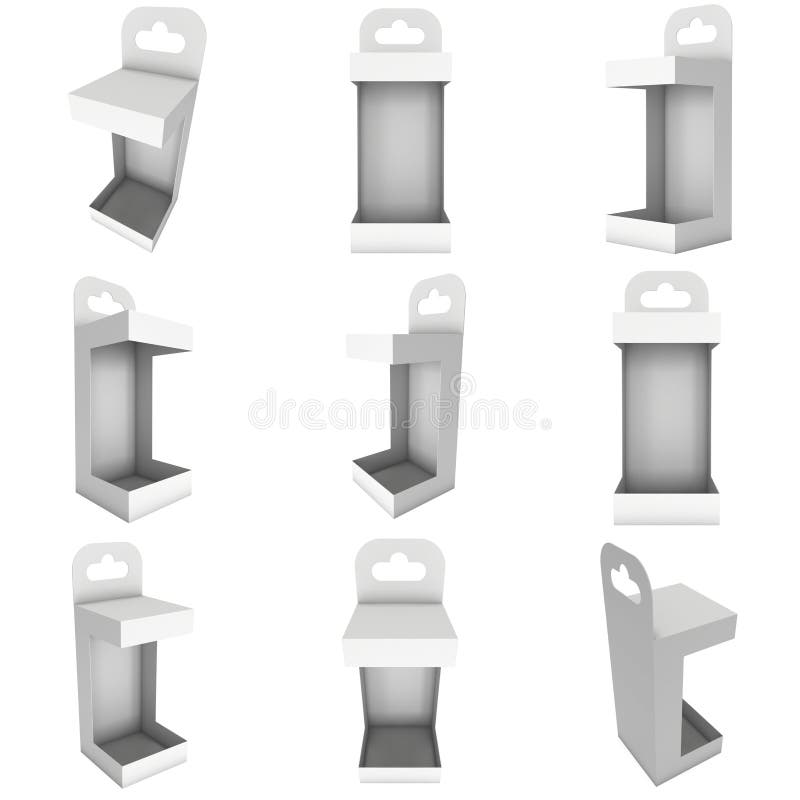 3d Hanging box stock illustration. Illustration of cardboard - 74219359