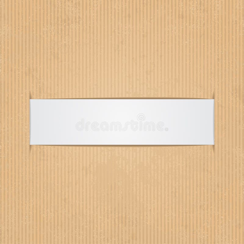 White Paper Label. Vector Illustration Stock Vector - Illustration of ...