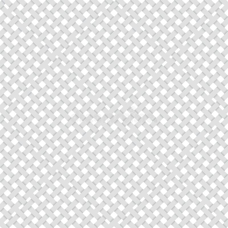 White Paper Lattice. Abstract Seamless Monochrome Pattern. Geometric ...