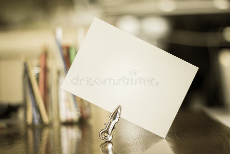 White Paper for a Message on a Desk -aged Photo Style Stock Photo ...